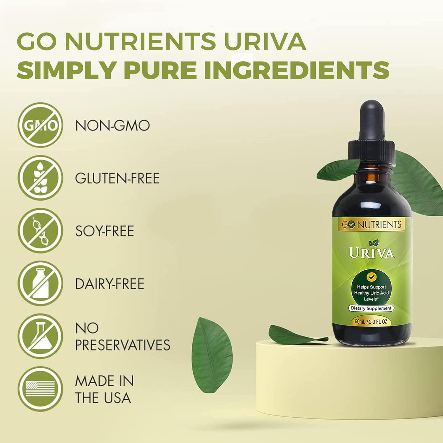 Uriva™ | Advanced Uric Acid Support Supplement | Go Nutrients